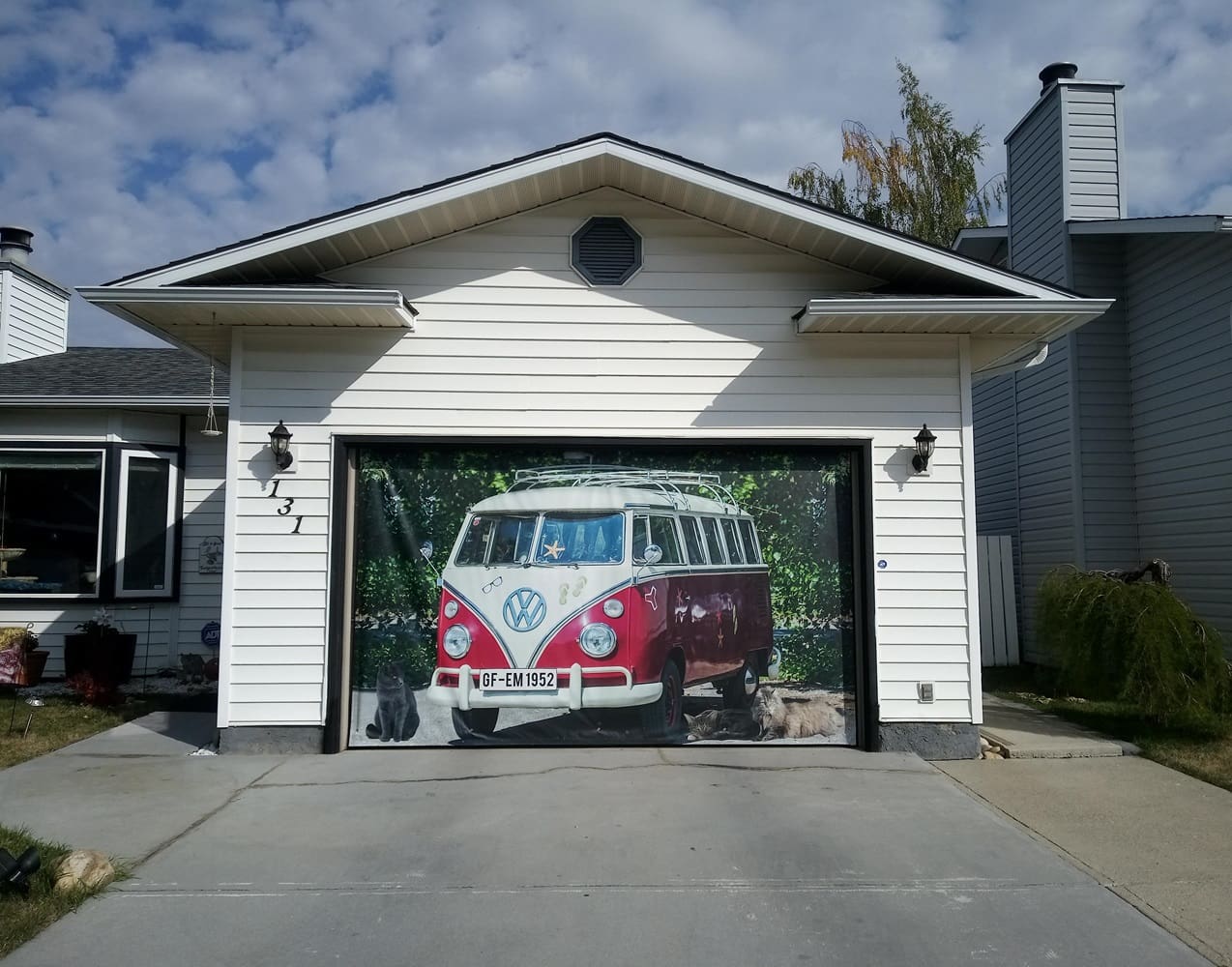 Garage Banners | Heavy-duty vinyl banner | Garage Door Decor